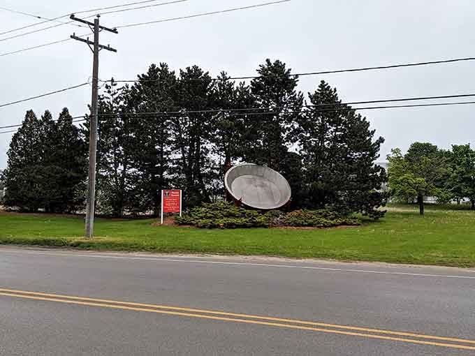 From the street, it looks like someone's kitchen got hit by a growth ray and nobody bothered to fix it.