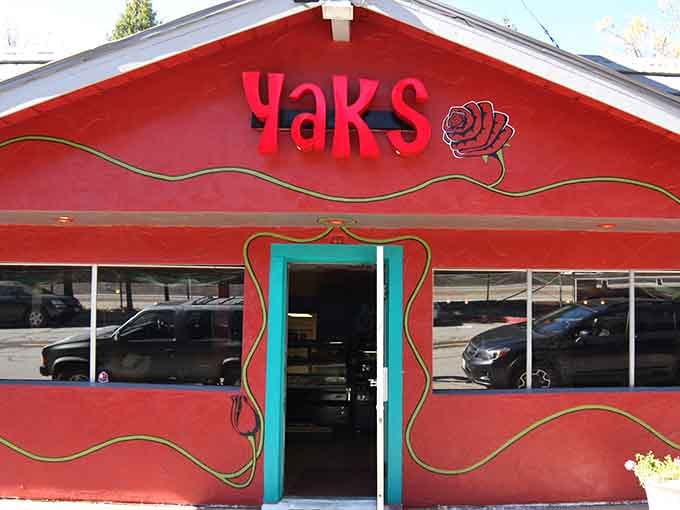 YAKS on the 5 serves up globally-inspired cuisine in a fire-engine red building that stands out like a culinary exclamation point on Dunsmuir's main drag.