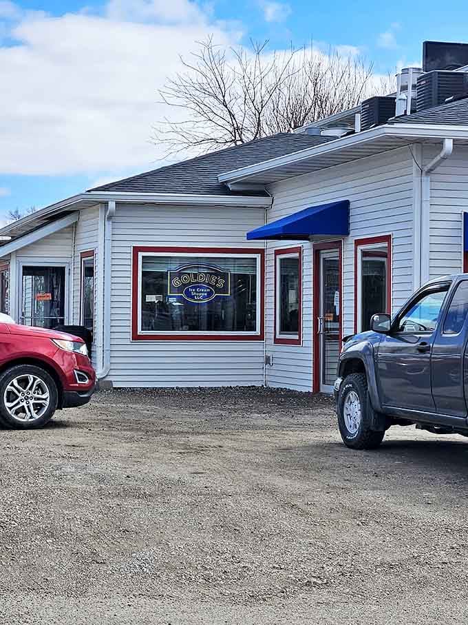 The blue awning and red-trimmed windows aren't just decorative choices&mdash;they're beacons guiding hungry travelers to tenderloin paradise.