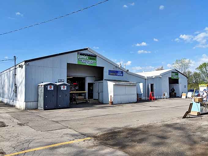 Jamie's unassuming exterior belies the wonderland within &ndash; proof that you should never judge a flea market by its cover.