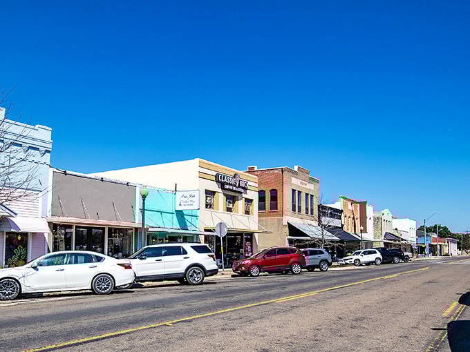 Navasota's main street offers a parade of locally-owned shops where "retail therapy" still includes actual conversations with shopkeepers who remember your name.