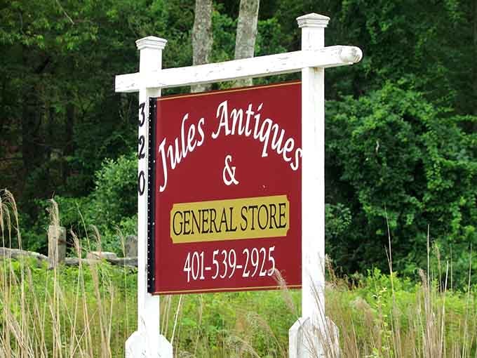 The classic signage stands like a beacon for treasure hunters, promising adventures in antiquing without the sticker shock typically associated with the word "antique."