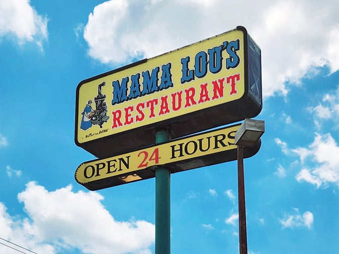 Against the Oklahoma sky, this sign doesn't just mark a restaurant&mdash;it's a lighthouse guiding hungry travelers to safe harbor.