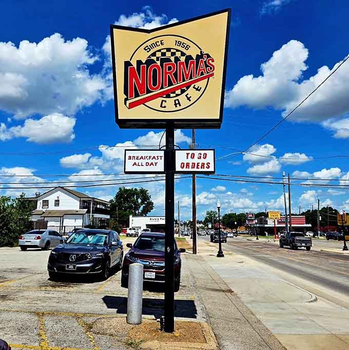 That sign has been guiding hungry Texans through good times and bad since 1956, like a carb-loaded North Star.