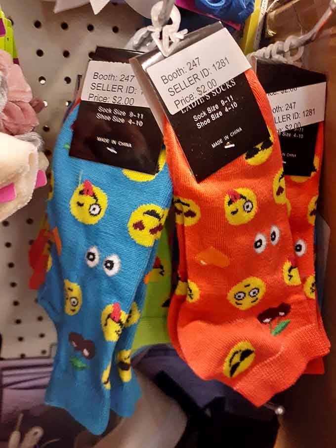 Even the socks have personality here&mdash;proof that literally everything at Emporium 40 brings unexpected joy.