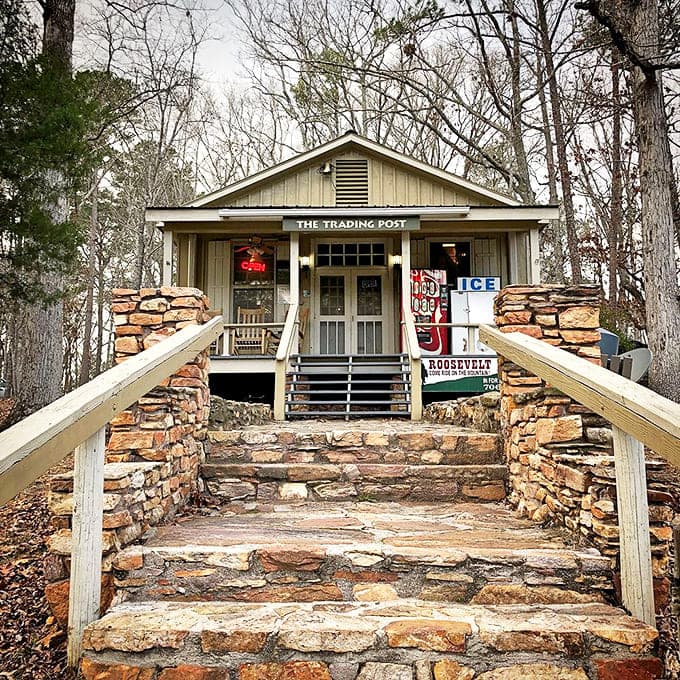 The Trading Post: where "roughing it" meets "thank goodness they have ice cream." Civilization's outpost in the wilderness.