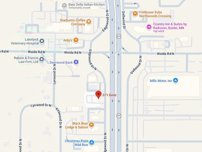 16. 371 diner map