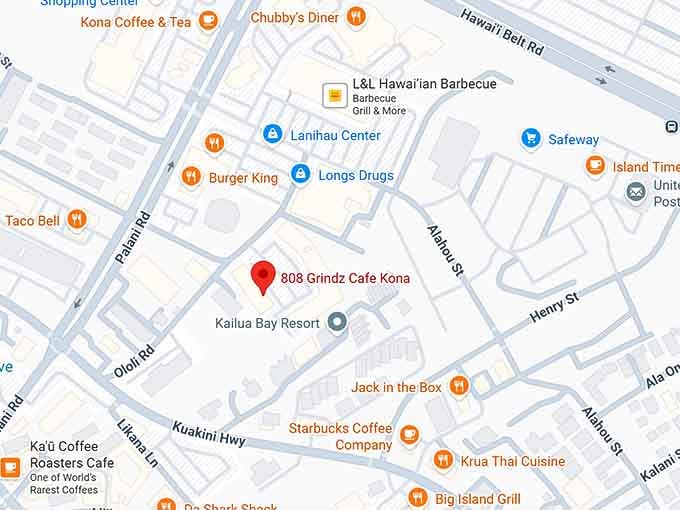 16. 808 grindz cafe kona map