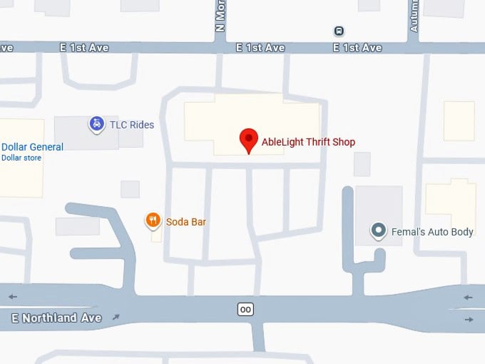 16. ablelight thrift shop map