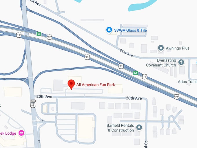 all american fun park map