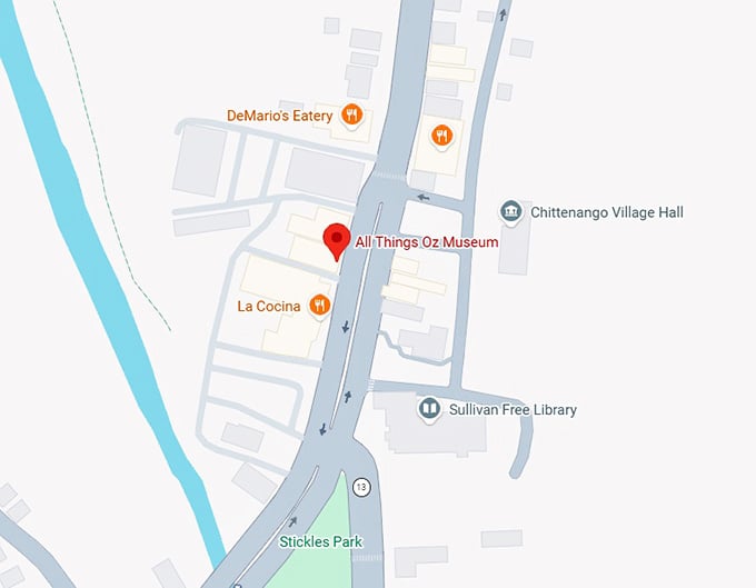 16. all things oz museum map