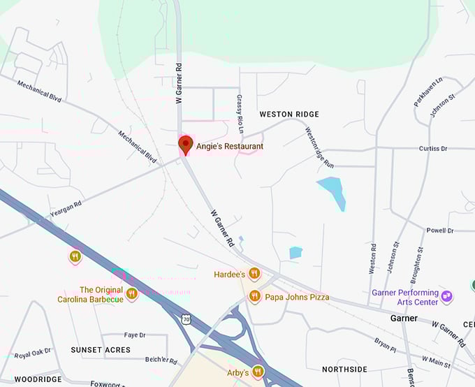 16. angie&rsquo;s restaurant map