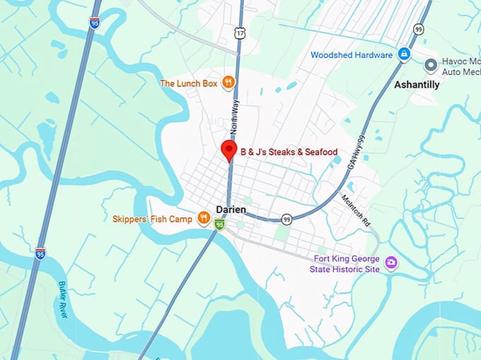 16. b & j's steaks & seafood map