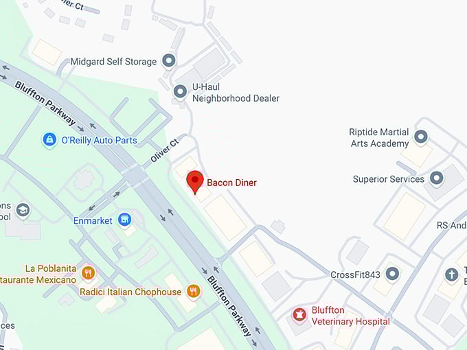 16. bacon diner map