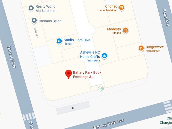 16. battery park book exchange & champagne bar map
