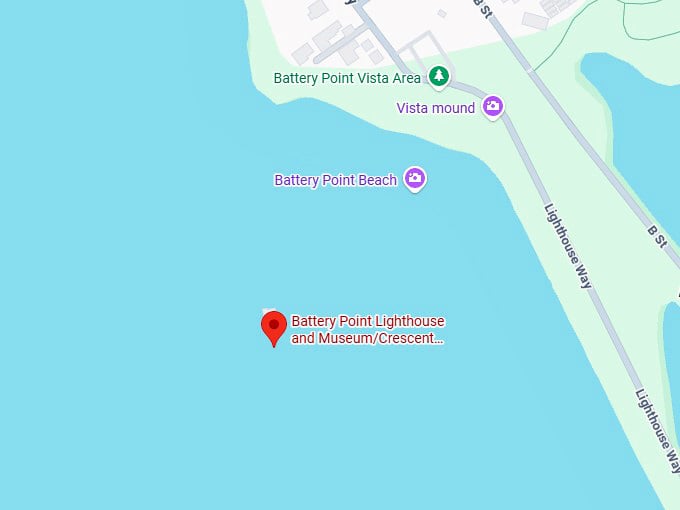 16. battery point lighthouse and museum crescent city lighthouse map