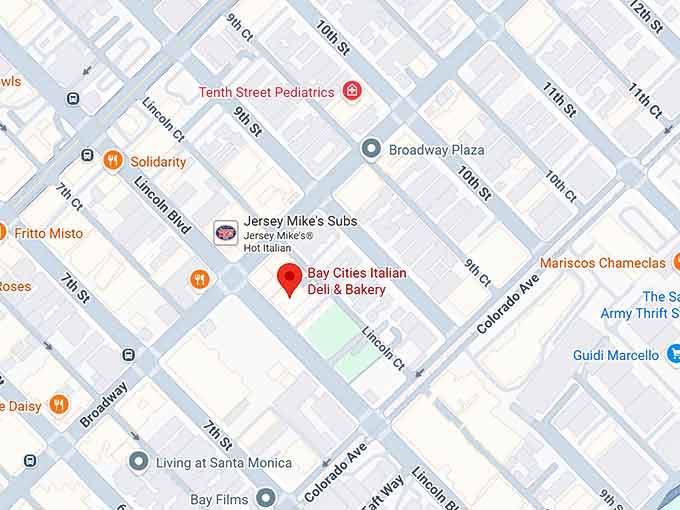 16. bay cities italian deli & bakery map