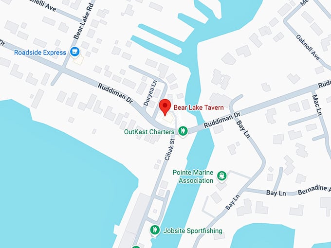 16. bear lake tavern map