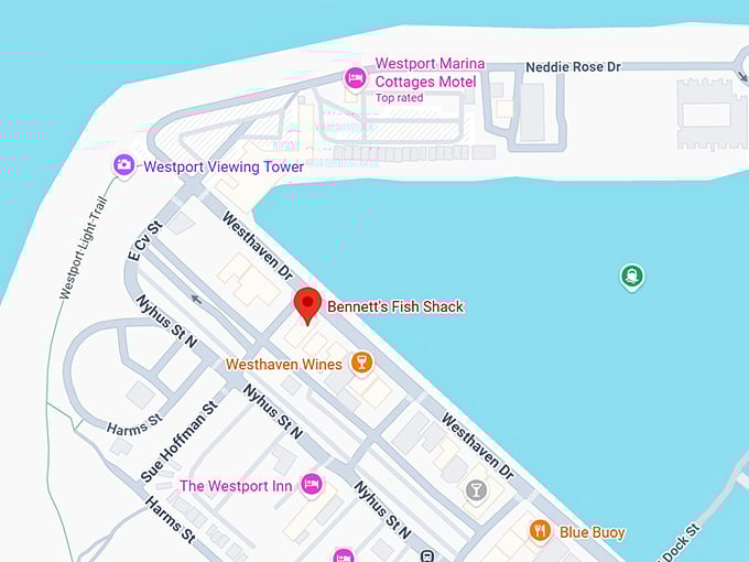 16. bennett's fish shack map