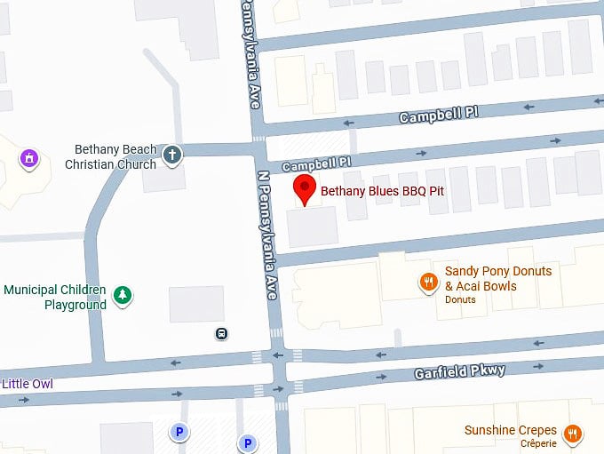 bethany blues bbq pit map