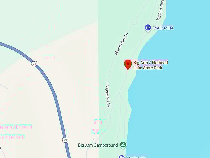 16. big arm flathead lake state park map