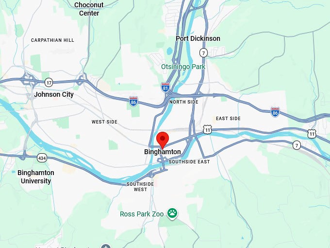 16. binghamton ny map