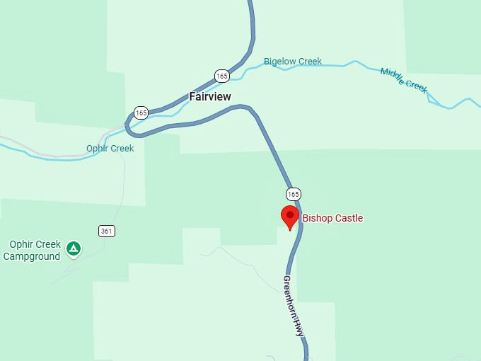 16. bishop castle map