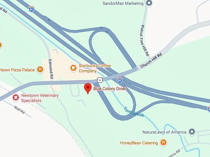 16. blue colony diner map