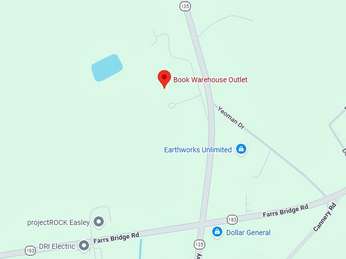 16. book warehouse outlet map