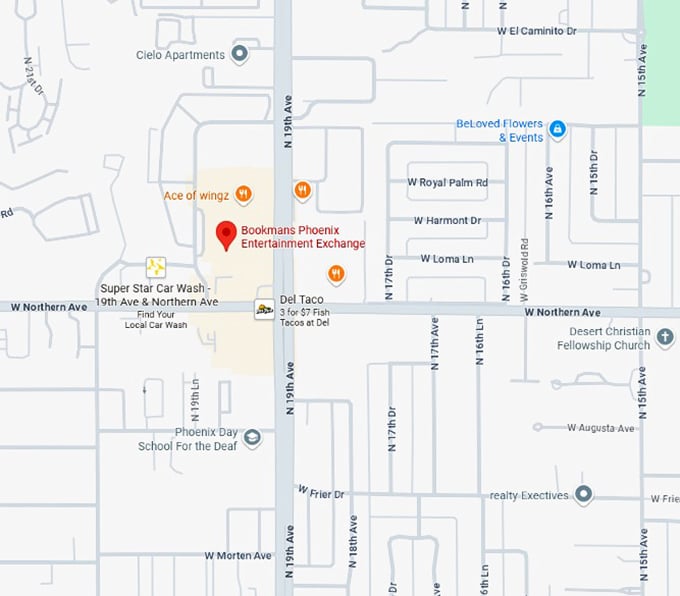 16. bookmans phoenix entertainment exchange map