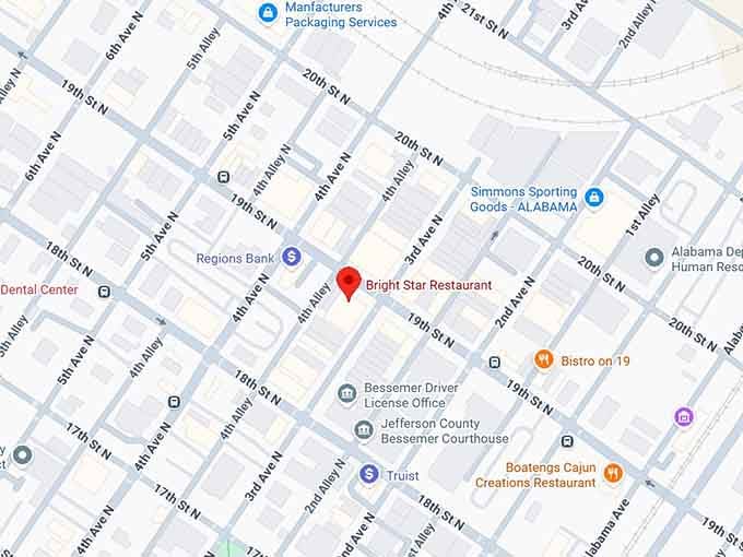 bright star restaurant map