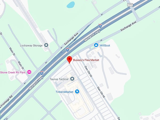 16. bussey's flea market map