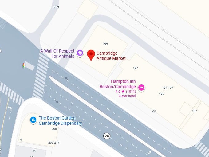 16. cambridge antique market map