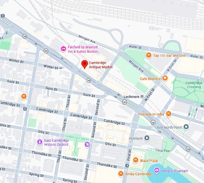 16. cambridge antique market map