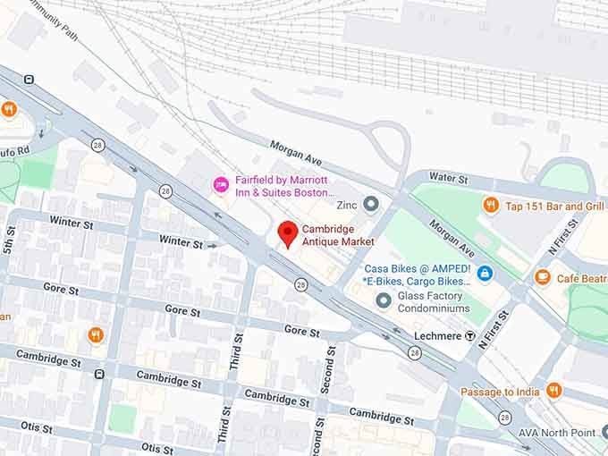 16. cambridge antique market map