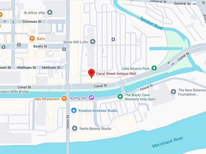 16. canal street antique mall map