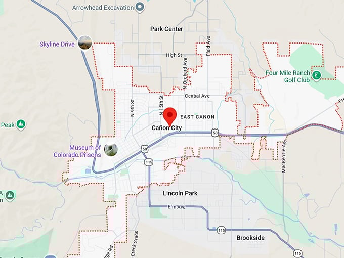 16. cañon city, co map