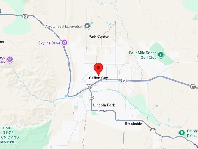 cañon city co map