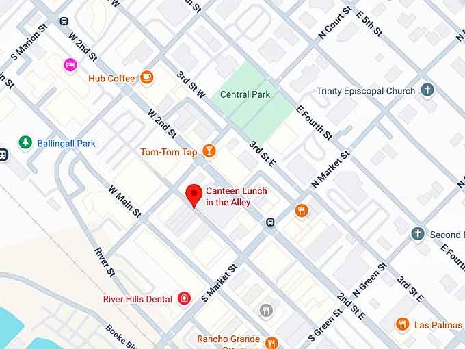 16. canteen lunch in the alley map