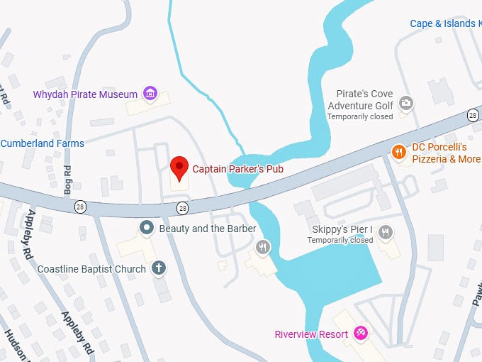 16. captain parker’s pub map