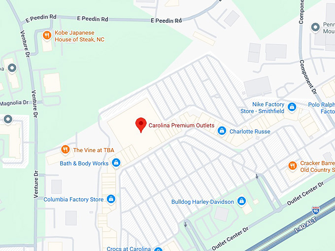 16. carolina premium outlets map