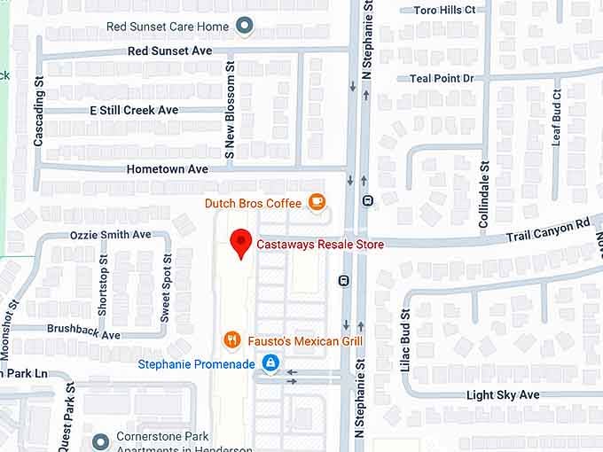 16. castaways resale store map