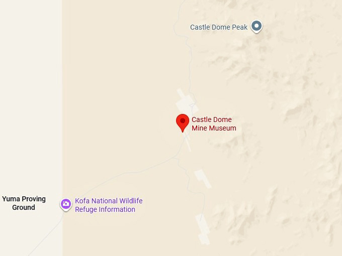 16. castle dome mine museum map