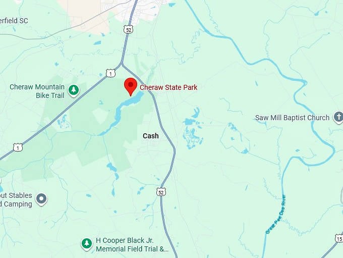 16. cheraw state park map