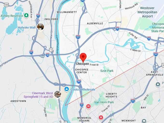 16. chicopee, ma map