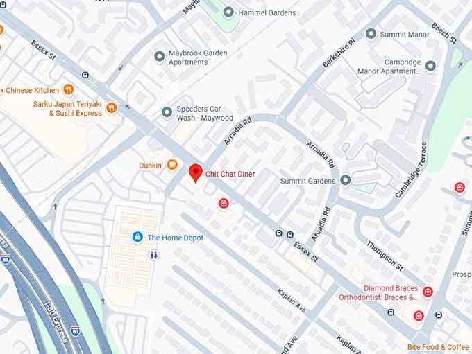 16. chit chat diner map