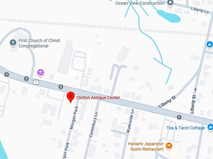 clinton antique center map