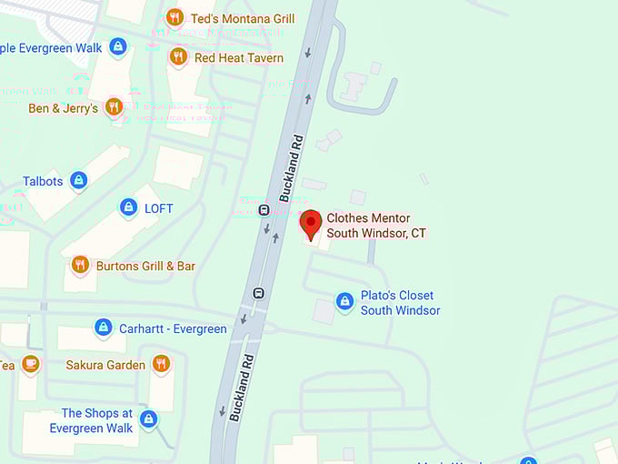 16. clothes mentor south windsor, ct map