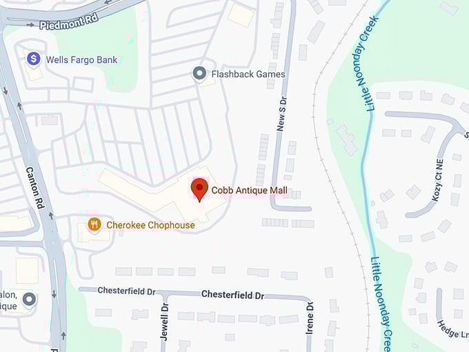 16. cobb antique mall map