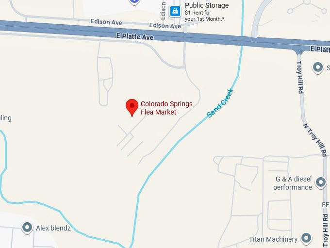 16. colorado springs flea market map
